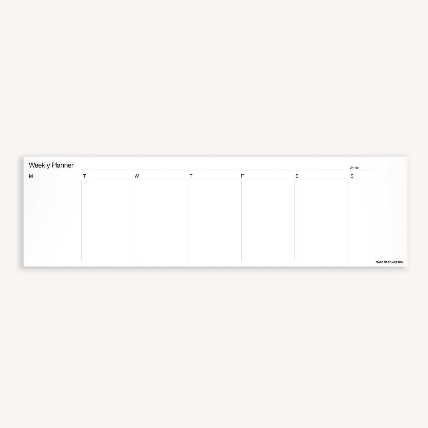Daily, Weekly, & Monthly Planners – Made of Tomorrow