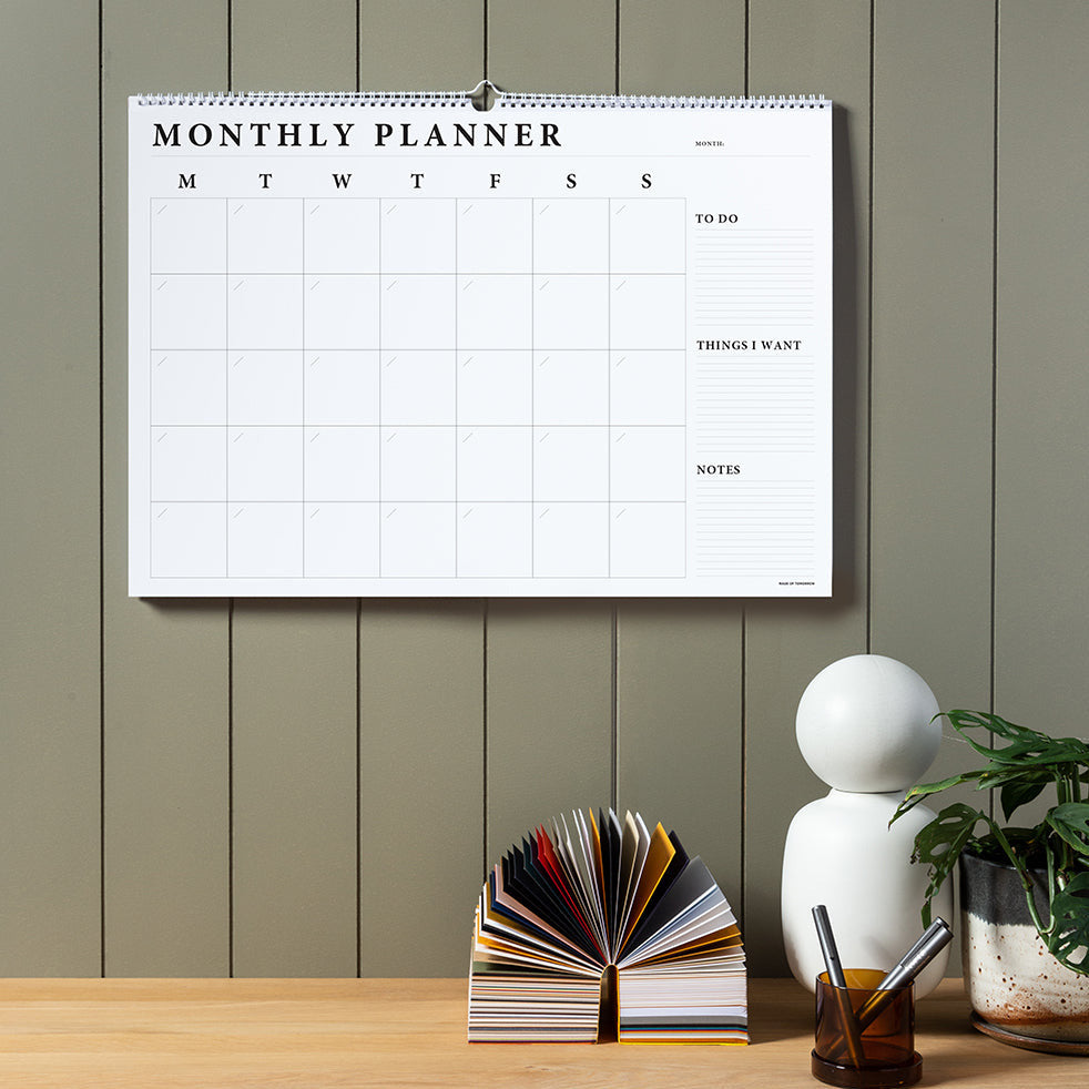 Monthly Wall Planner – Made of Tomorrow